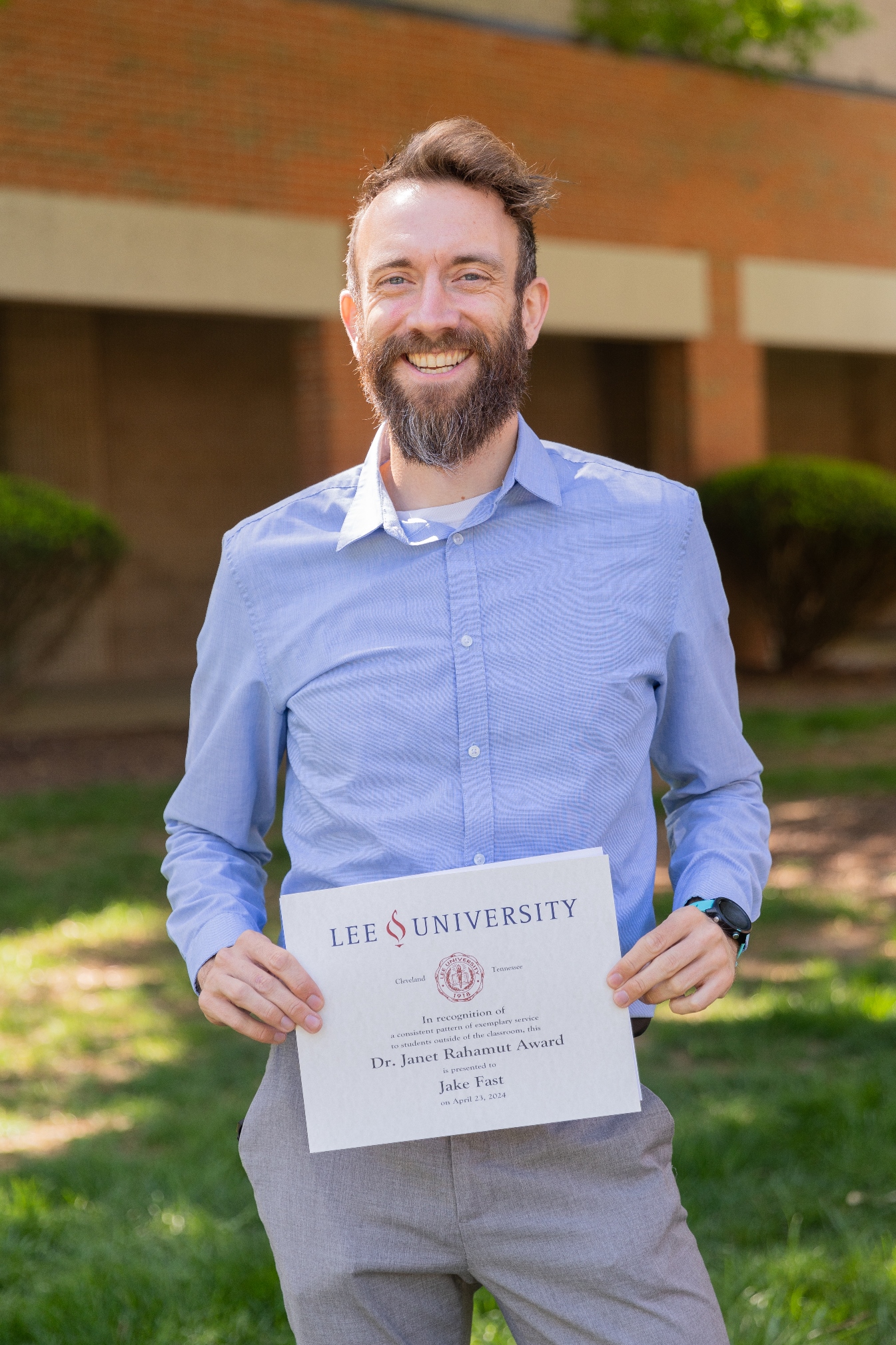 Fast Receives 2024 Rahamut Award - Lee University